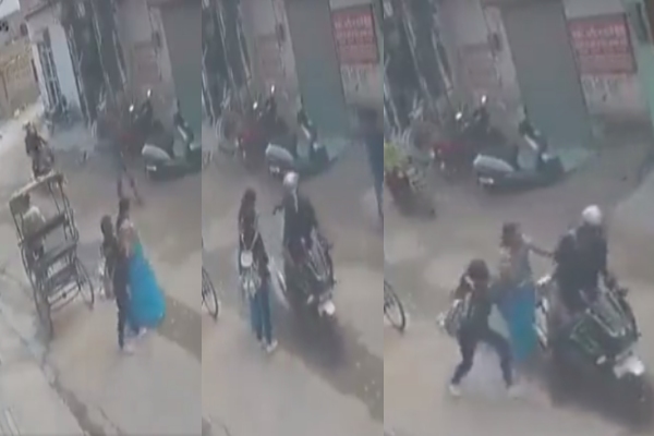 செயின் திருடனை தைரியத்தோடு மடக்கிப் பிடித்த வீரப்பெண் - வைரலாகும் ...