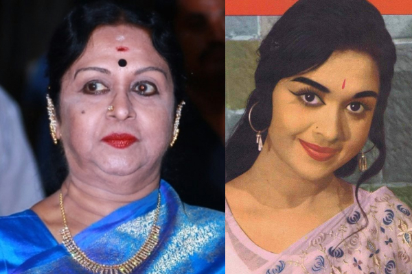 நடிகை சரோஜா தேவியா இது.. வயதாகி ஆள் அடையாளம் தெரியாமல் மாறிவிட்டாரே ...