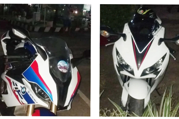 ගාලු පාර හොල්ලමින් පැද්ද කෝටි 1.20ක අධිබල යතුරුපැදි දෙකකට ඊයේ වෙච්ච දේ ...