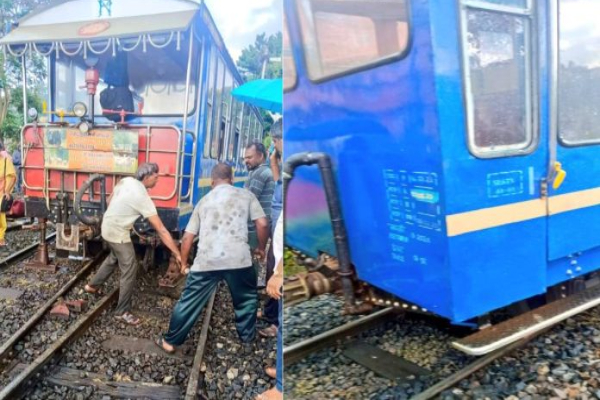 ஊட்டி மலை ரயில் தடம் புரண்டதால் பரபரப்பு..! - தமிழ்நாடு