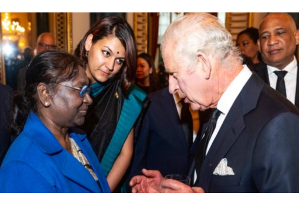 இங்கிலாந்து மன்னர் சார்லஸை சந்தித்துப் பேசிய ஜனாதிபதி திரௌபதி முர்மு ...