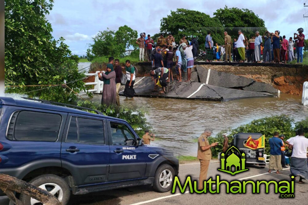 traffic disruption from oluvil bridge collapse