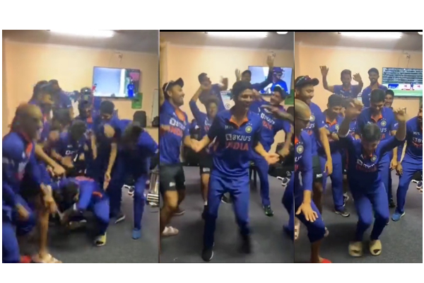 குத்தாட்டம் போட்ட இந்திய கிரிக்கெட் வீரர்கள் - வைரலாகும் வீடியோ - தமிழ்நாடு