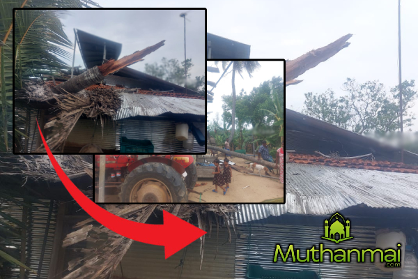 Mini cyclone hits Batticaloa!